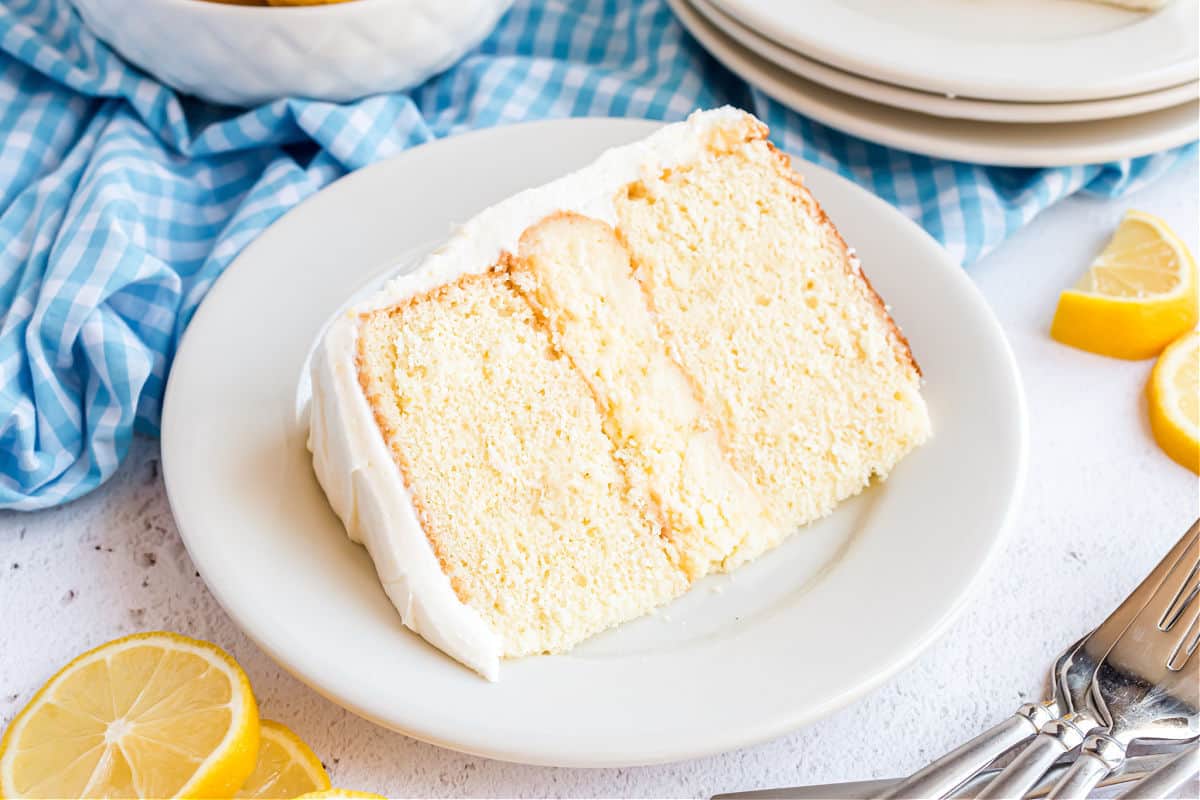 Lemon Cheesecake Cake Recipe - Shugary Sweets