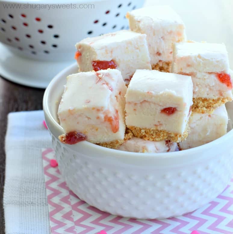 Strawberry Shortcake Fudge Recipe - Shugary Sweets
