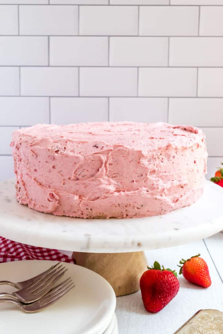 Strawberry Buttercream Frosting Recipe - Shugary Sweets