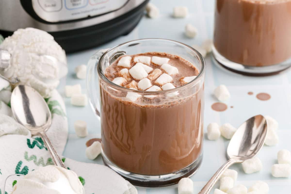 Instant Pot Hot Chocolate Recipe - Shugary Sweets