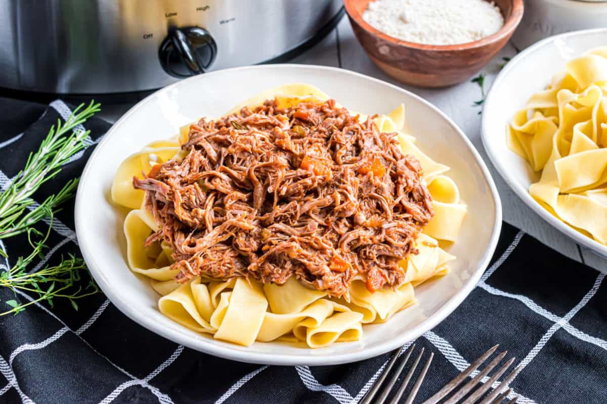 Pork Ragu Recipe {Slow Cooker} - Shugary Sweets
