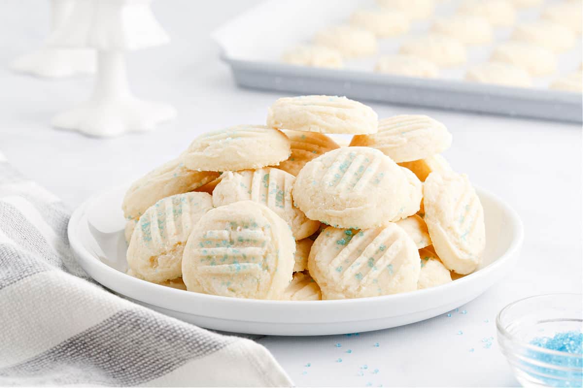Whipped Shortbread Cookies Recipe - Shugary Sweets
