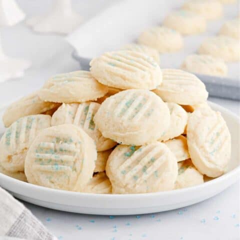 Whipped Shortbread Cookies Recipe - Shugary Sweets