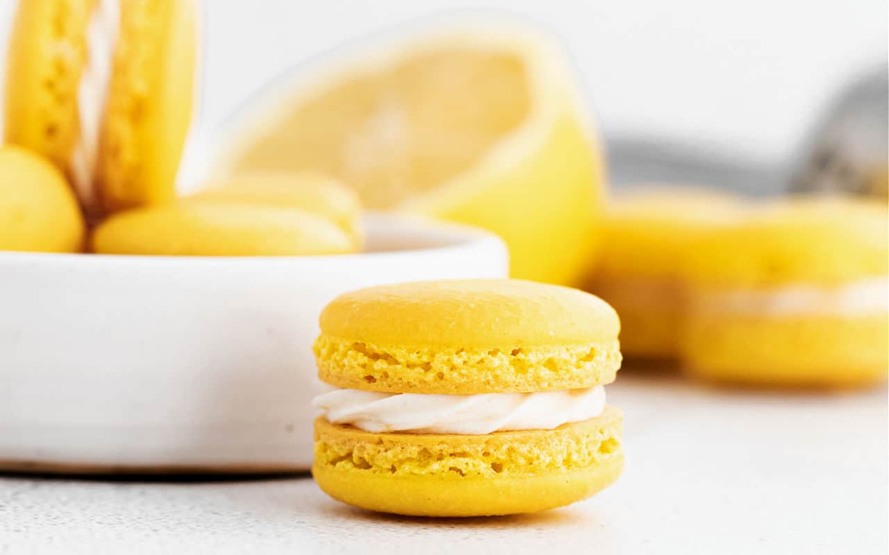 Lemon Curd Macarons Recipe - Shugary Sweets