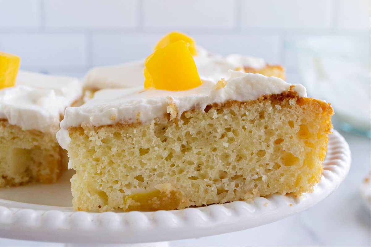 Peach Sheet Cake Recipe - Shugary Sweets