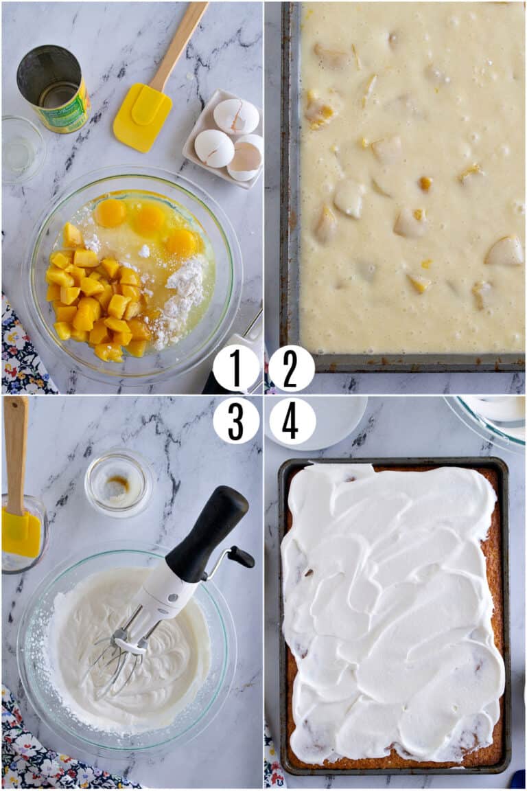 Peach Sheet Cake Recipe - Shugary Sweets