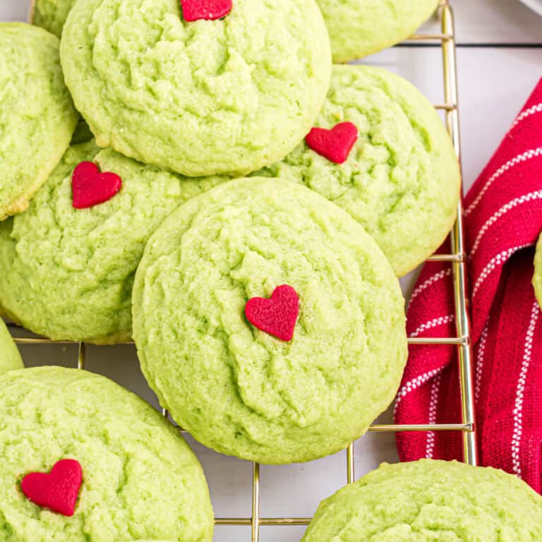 Grinch Cookies Recipe - Shugary Sweets
