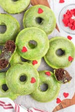 Grinch Donuts Recipe - Shugary Sweets