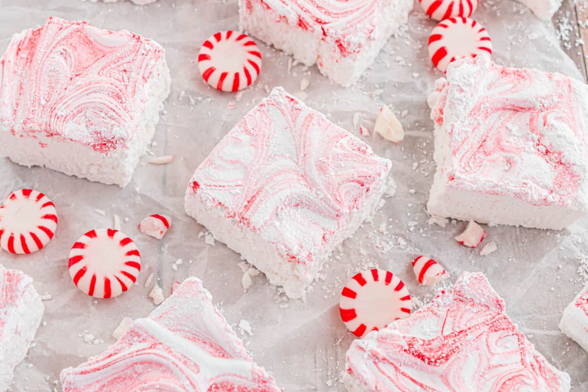 Peppermint Marshmallows Recipe - Shugary Sweets
