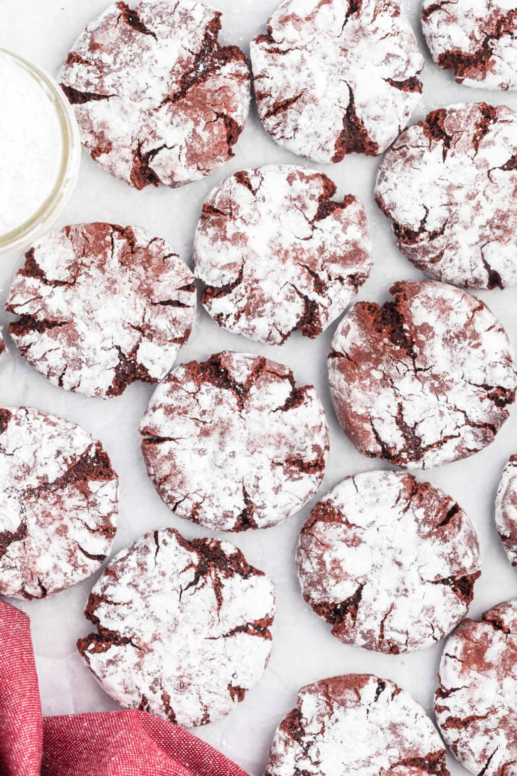 Red Velvet Crinkle Cookies Recipe