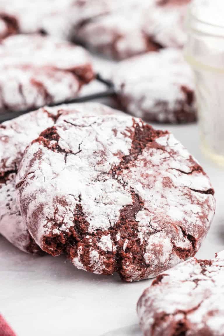 Red Velvet Crinkle Cookies Recipe