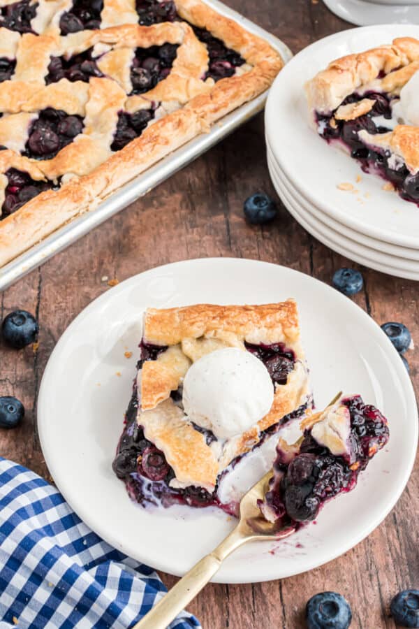 Blueberry Slab Pie Recipe - Shugary Sweets