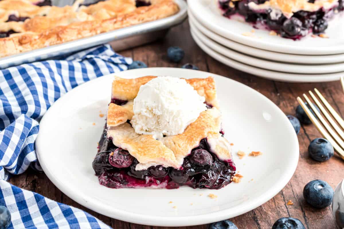 Blueberry Slab Pie Recipe - Shugary Sweets