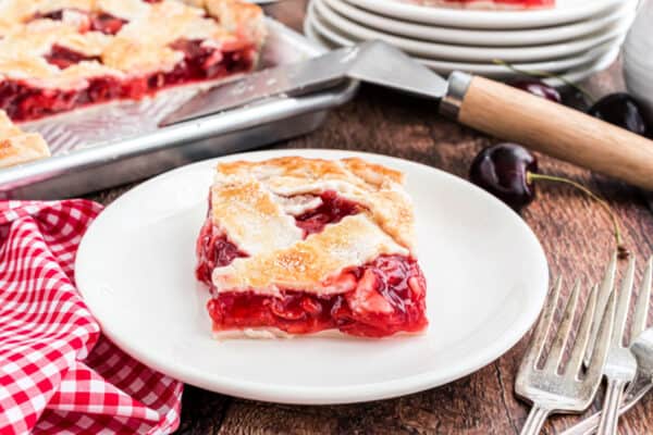 Cherry Slab Pie Recipe - Shugary Sweets