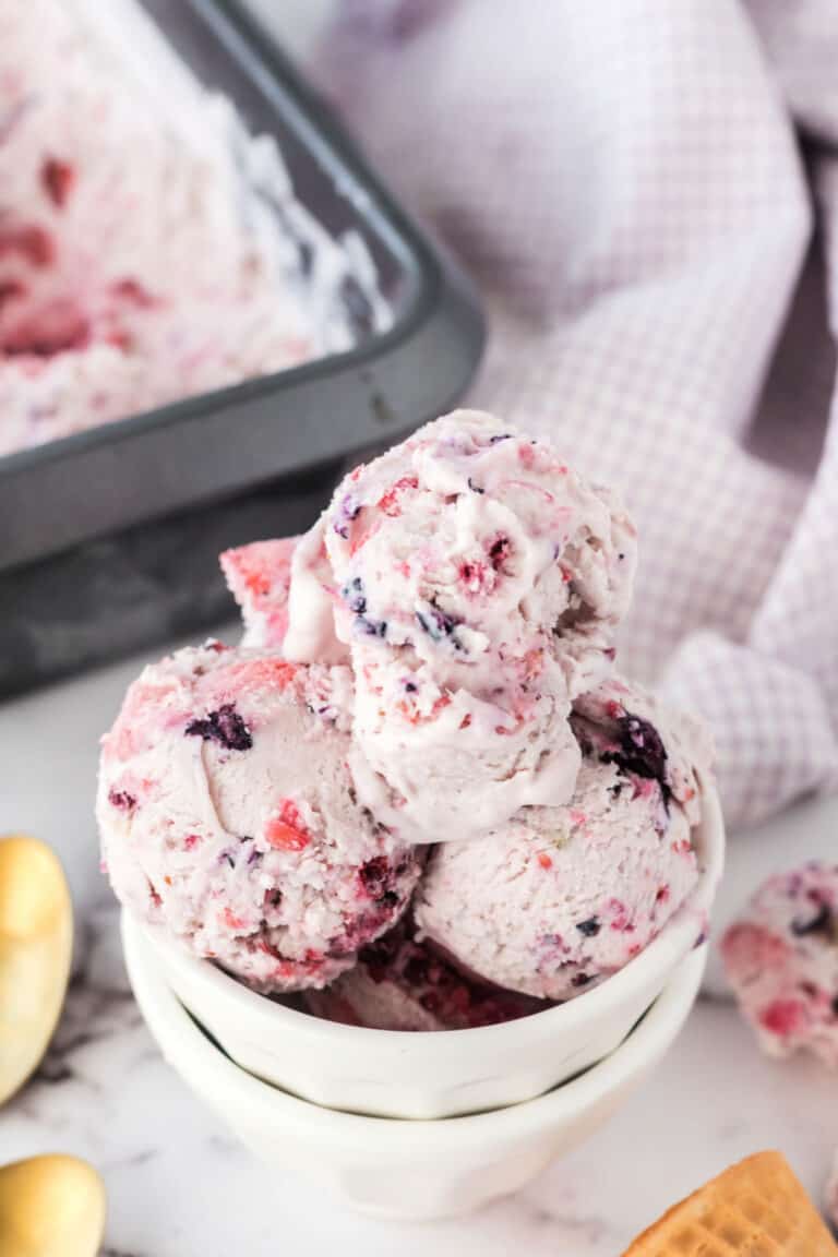 Berry Ice Cream Recipe - Shugary Sweets