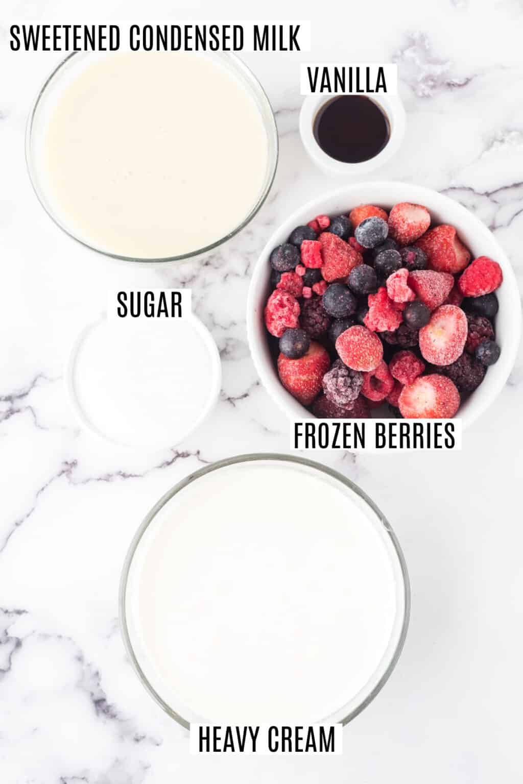 Berry Ice Cream Recipe - Shugary Sweets