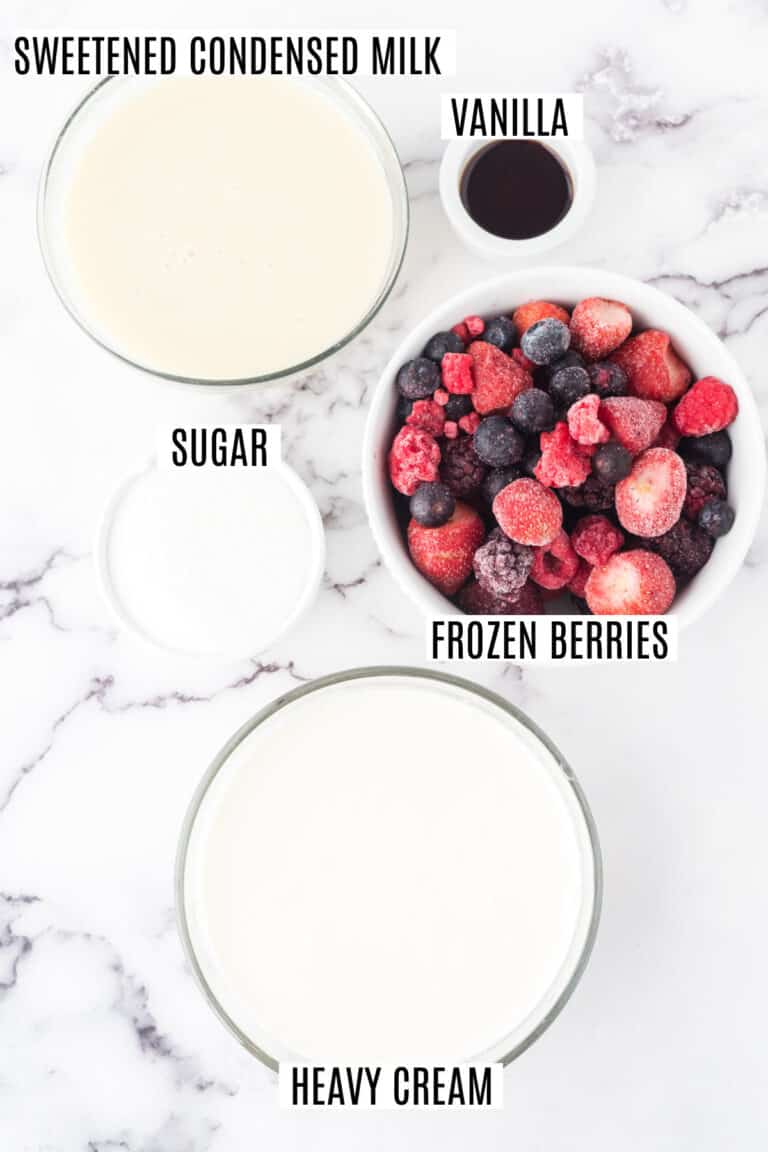 Berry Ice Cream Recipe - Shugary Sweets