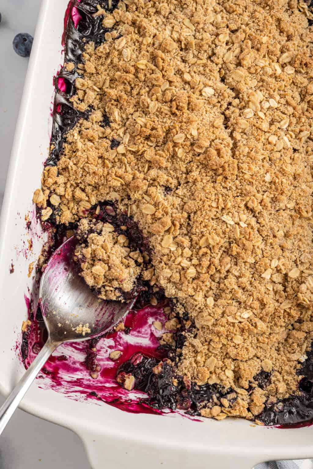 Blueberry Crisp Recipe - Shugary Sweets