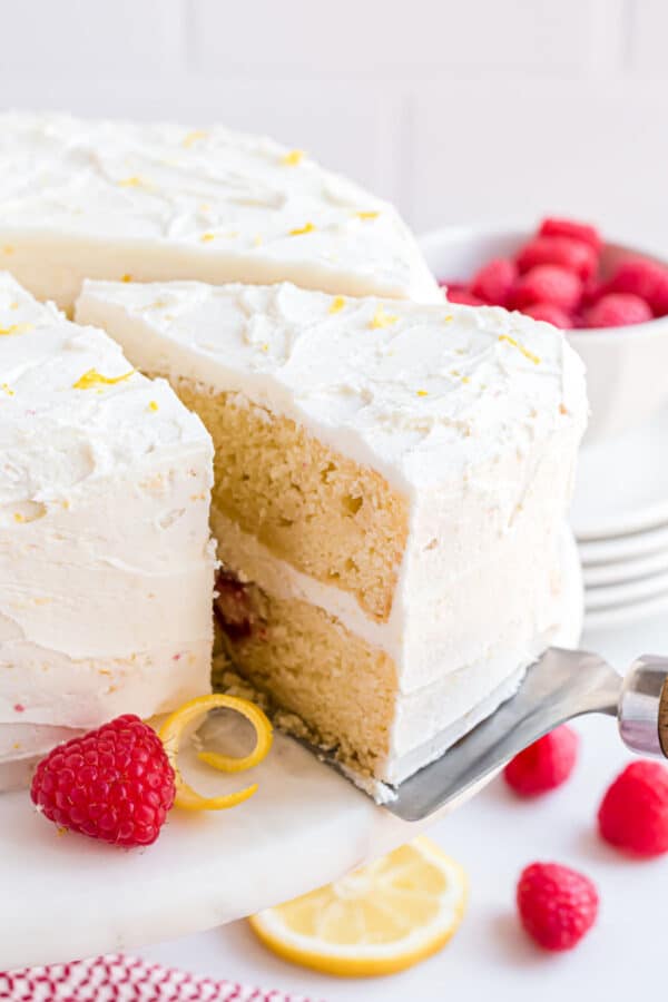 Raspberry Lemon Cake Recipe - Shugary Sweets