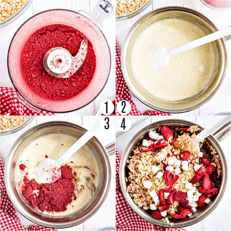 Strawberry Rice Krispie Treats Recipe - Shugary Sweets