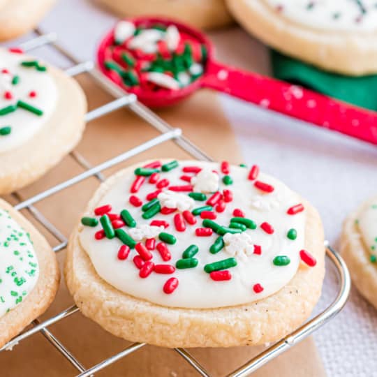 Christmas Shortbread Cookies - Shugary Sweets