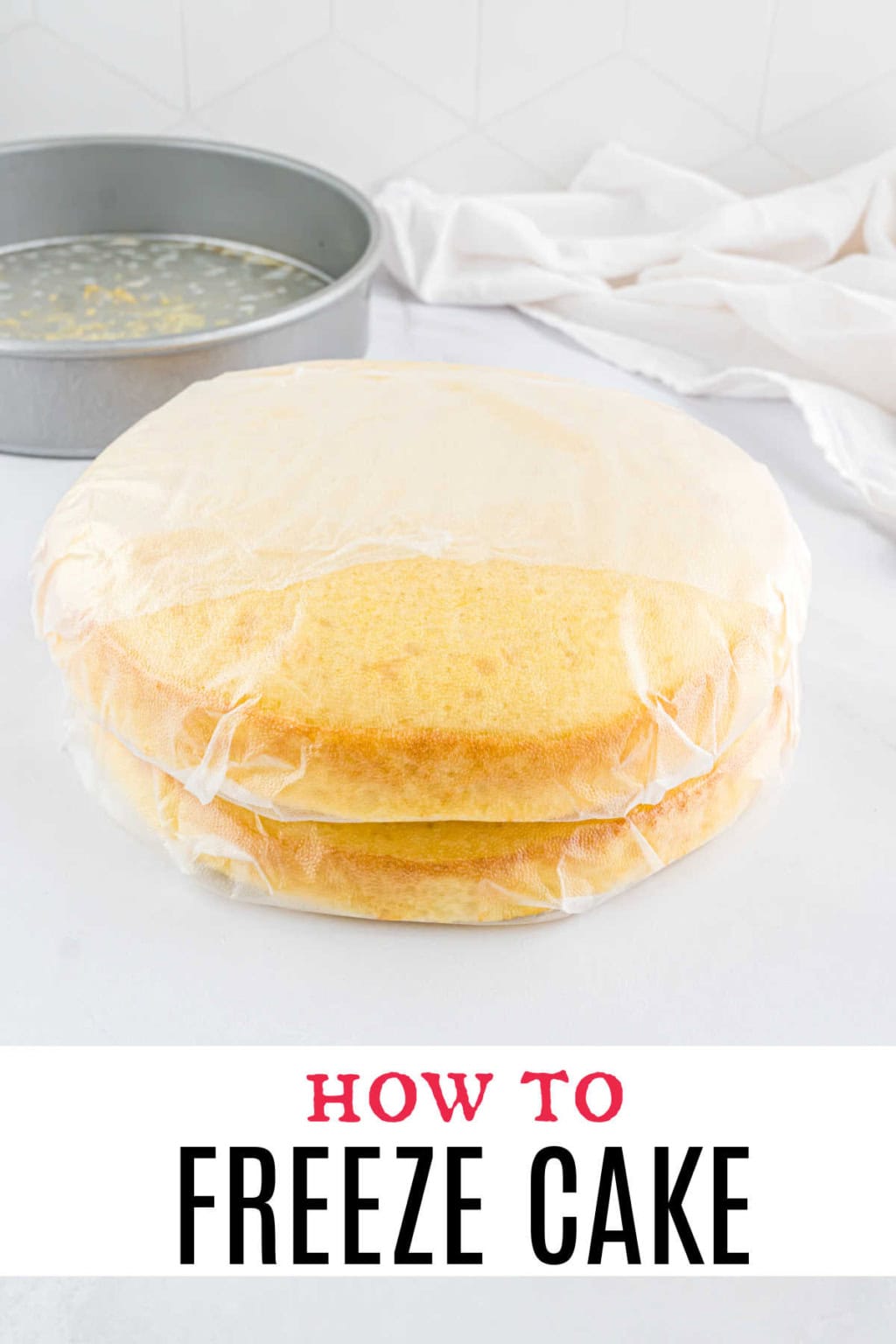 How to Freeze Cake - Shugary Sweets