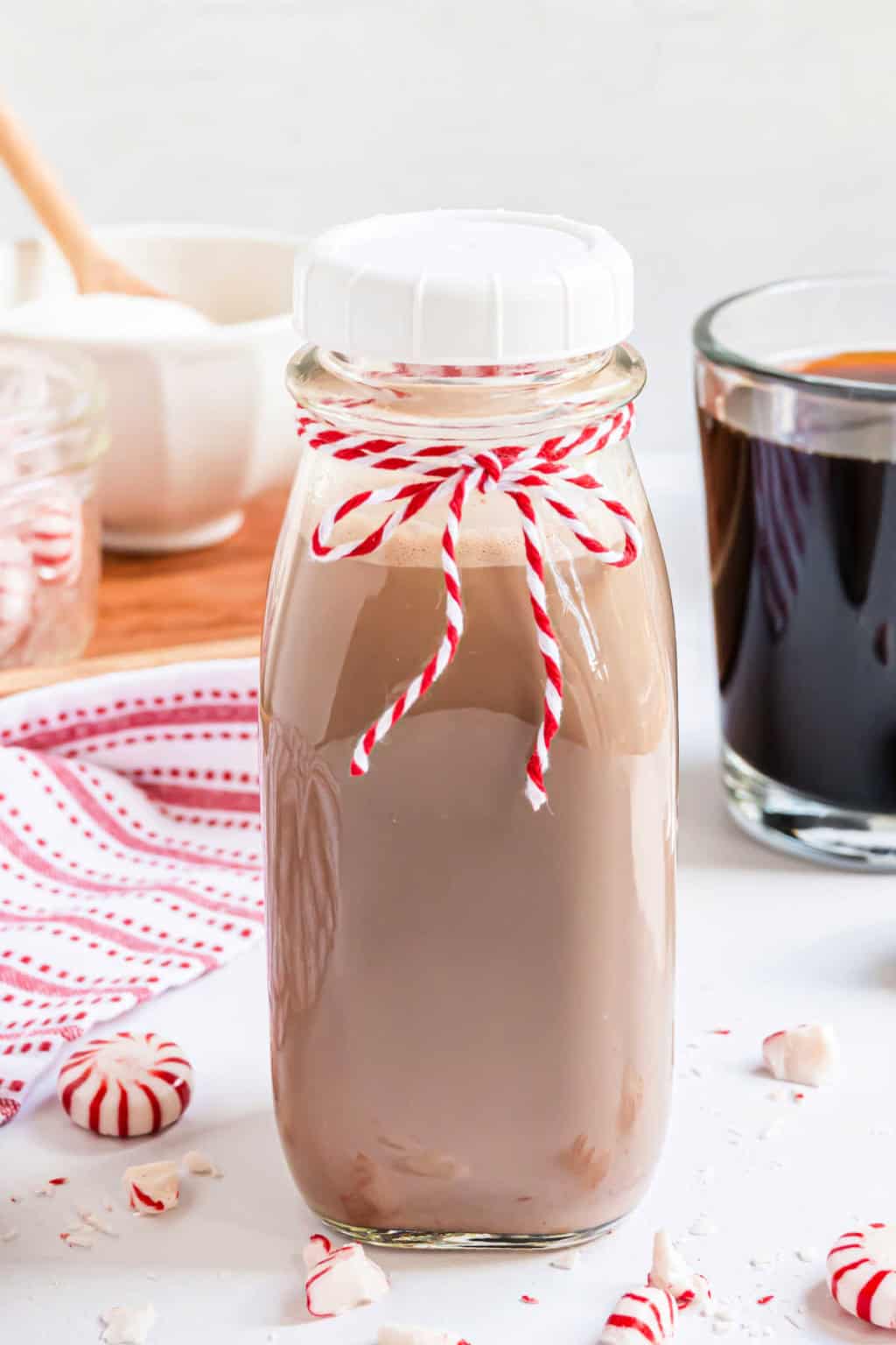 Homemade Peppermint Mocha Coffee Creamer Recipe