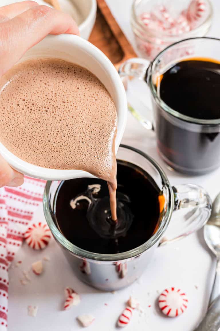 Homemade Peppermint Mocha Coffee Creamer Recipe