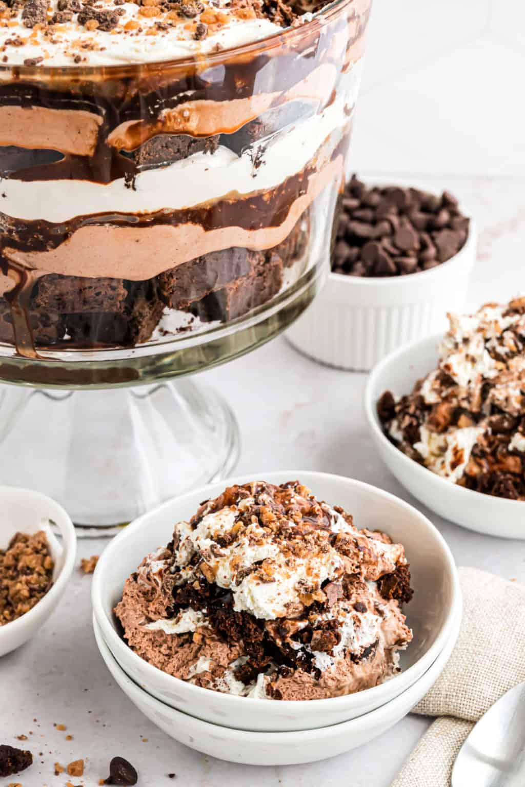Easy Chocolate Brownie Trifle