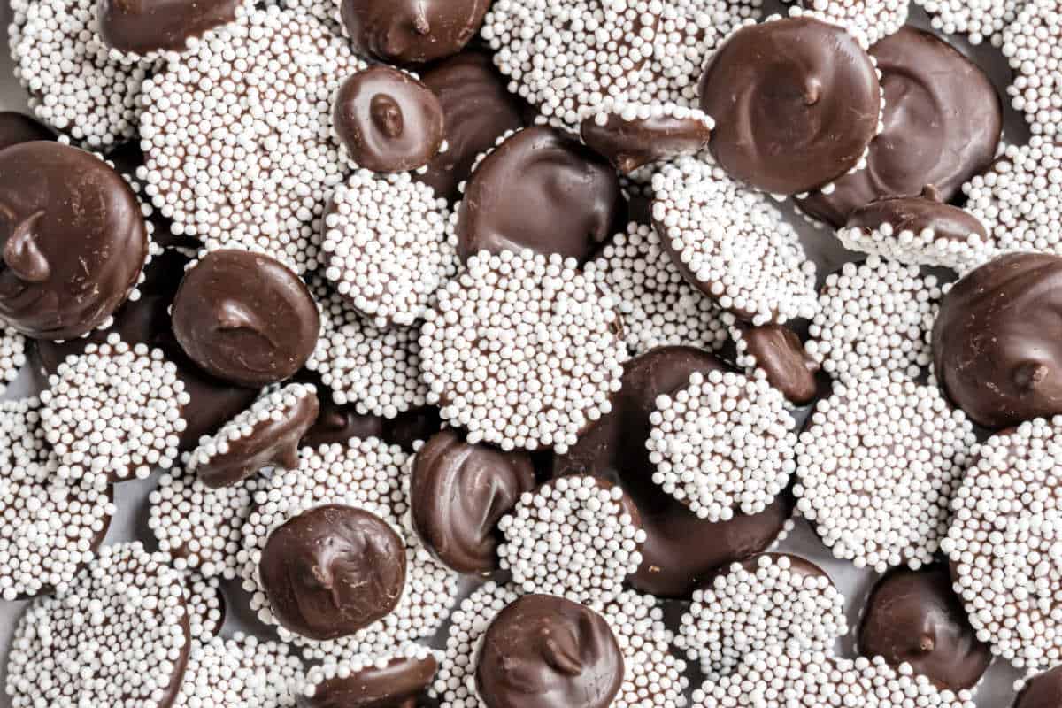 Homemade Chocolate Nonpareils Candy