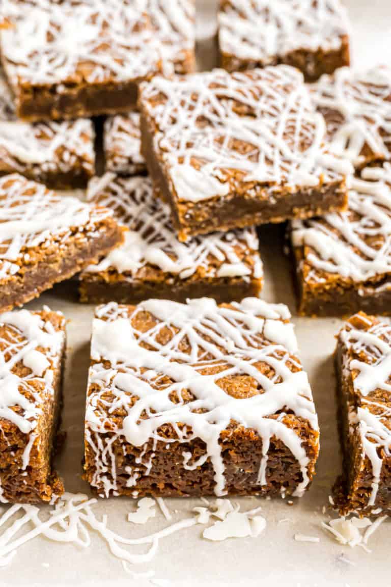 Gingerbread Blondies with White Chocolate