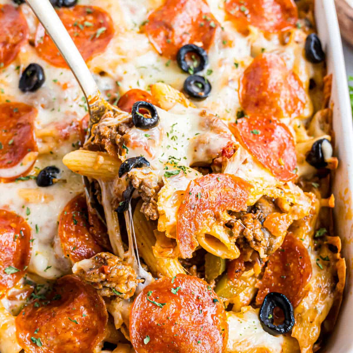Pizza Pasta Casserole
